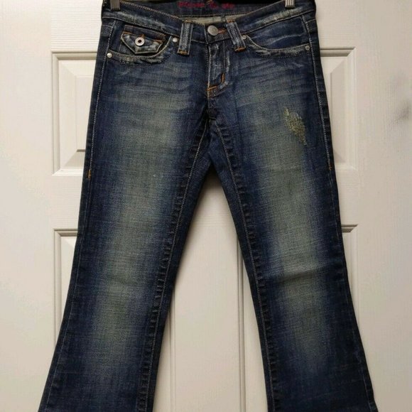 Plastic By Gly | Jeans | Plastic By Gly Distressed Bootcut Jeans Size 3 ...